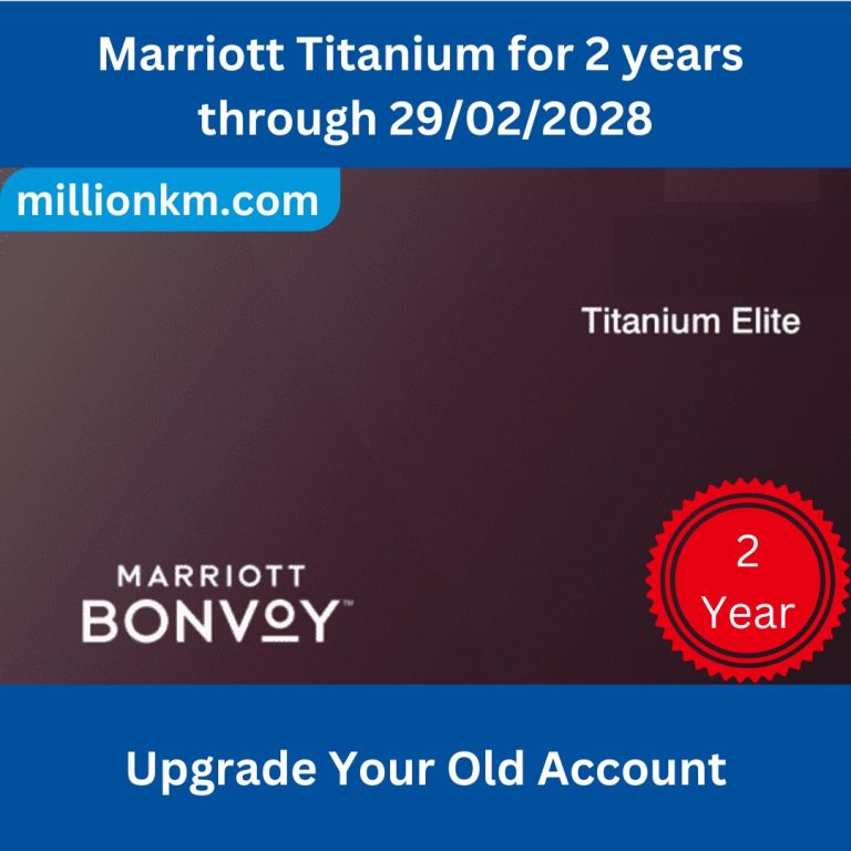 Marriott Titanium Elite Status Upgrade – Valid Until 29 February 2028 ...